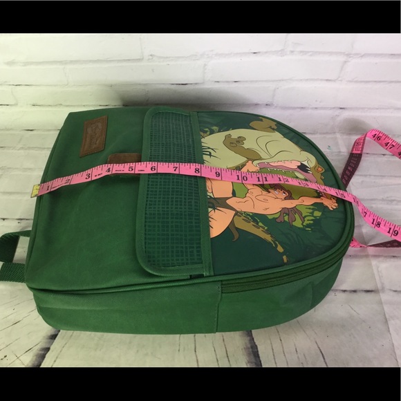 Disney | Accessories | Vintage Disney Tarzan Green Backpack Book Bag ...